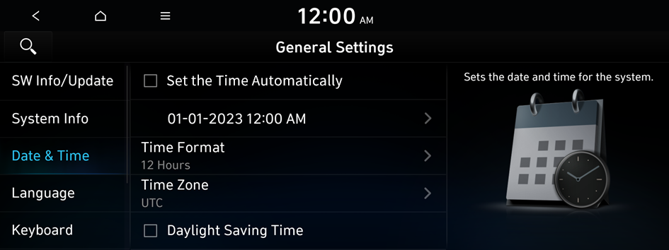 Set the Time Automatically