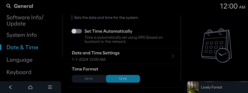 Set Time Automatically
